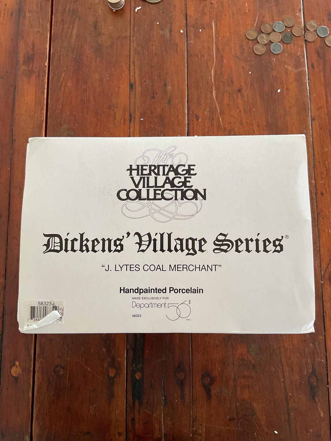 Dept. 56 Heritage Village Collection Dickens Village Series “ J Lyles ...