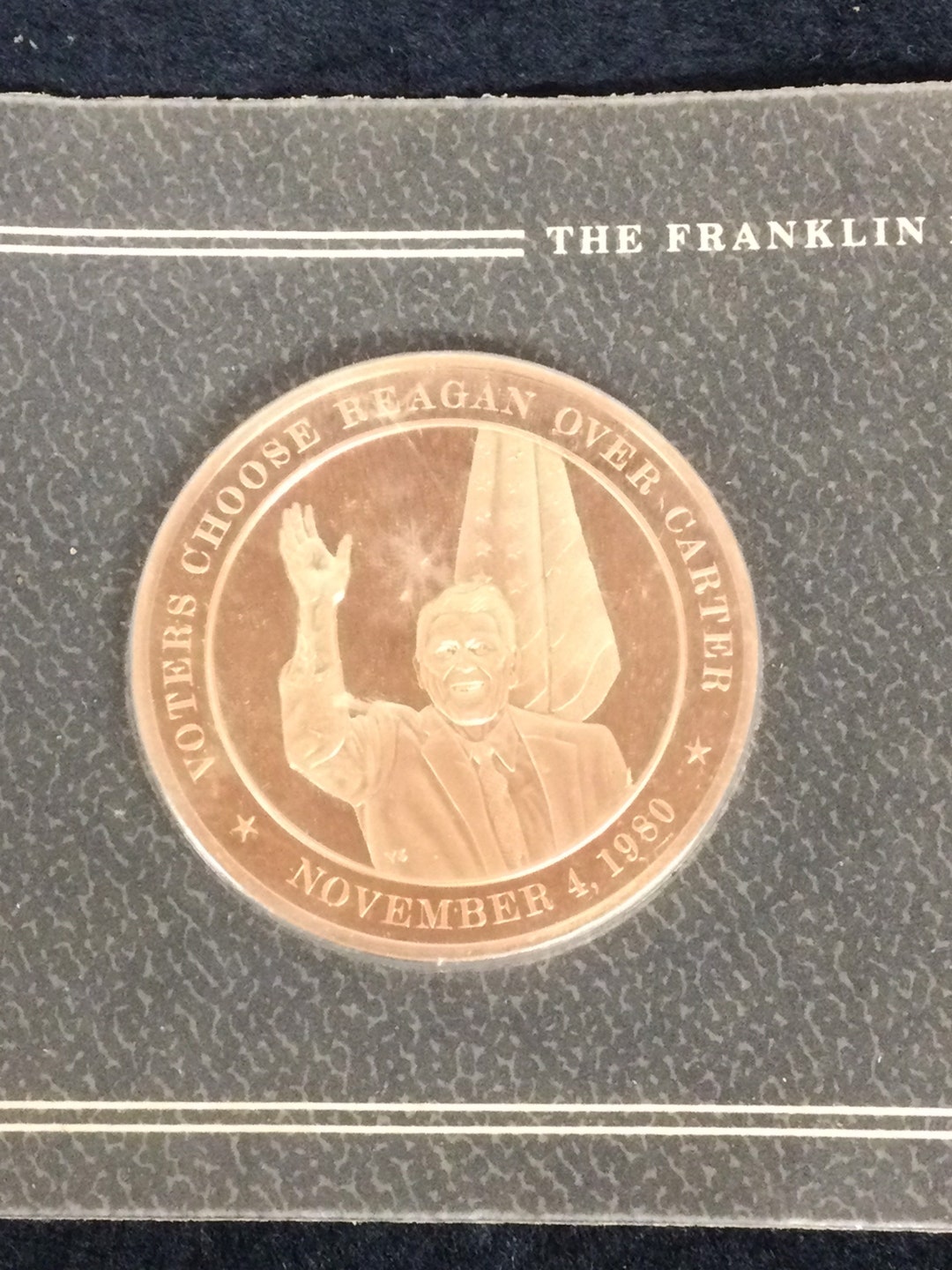 Vintage Franklin Mint Bronze Token History of the United States ...