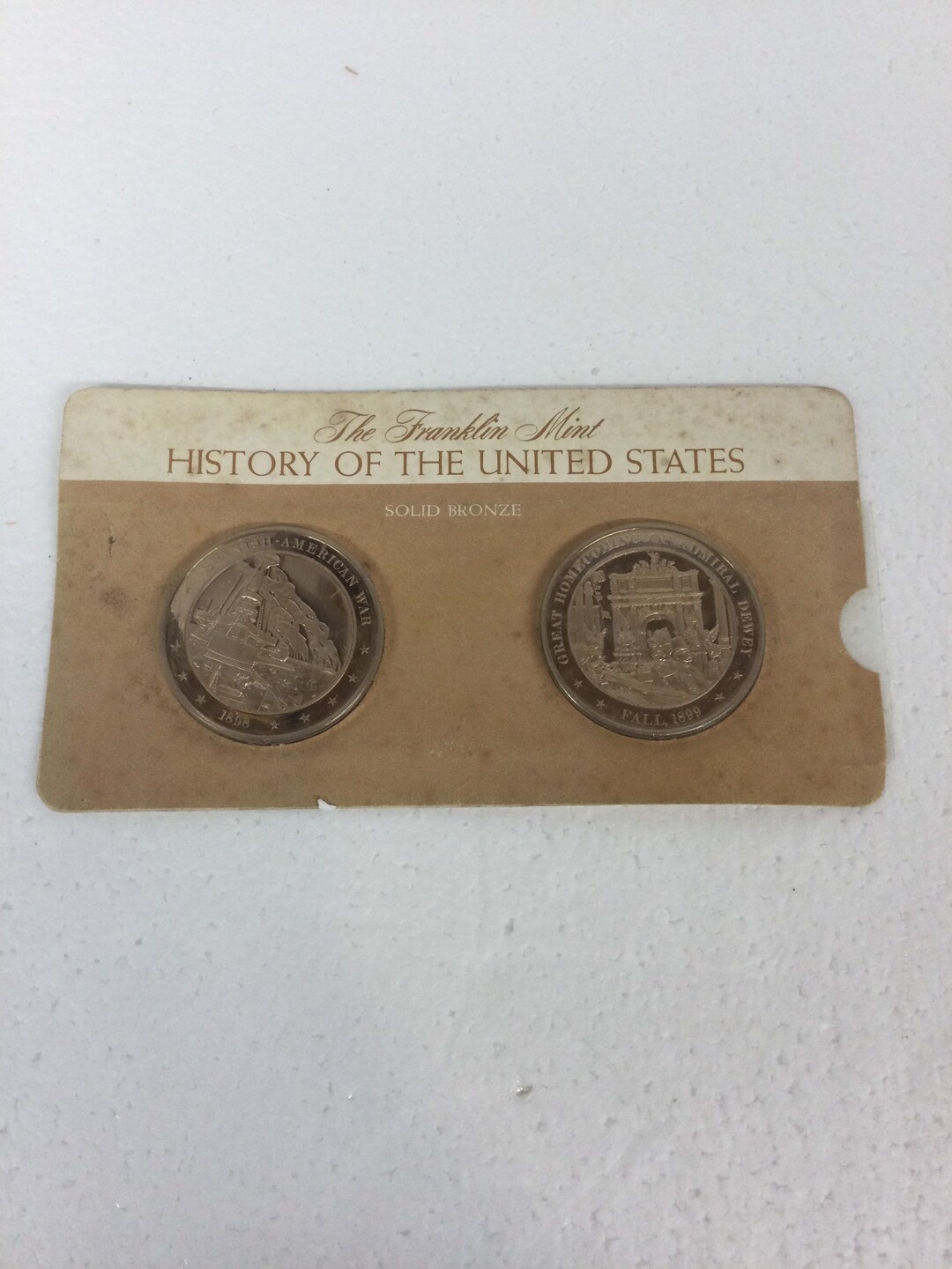 Franklin Mint Proof Like Bronze Token Pair MOC 1898/1899 - Etsy