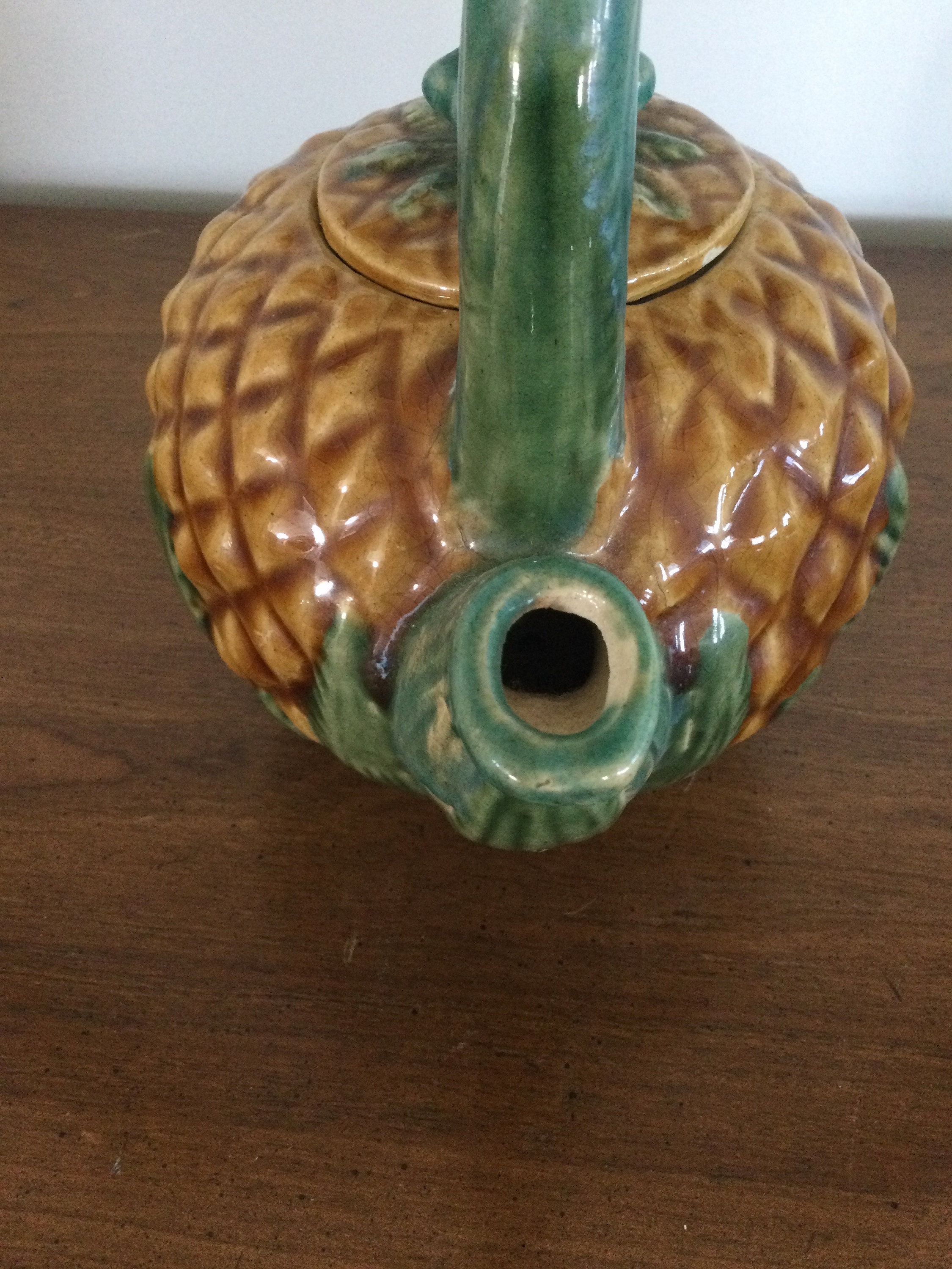Antique George Jones Majolica Pineapple Teapot ( Circa 1800’s ) England ...