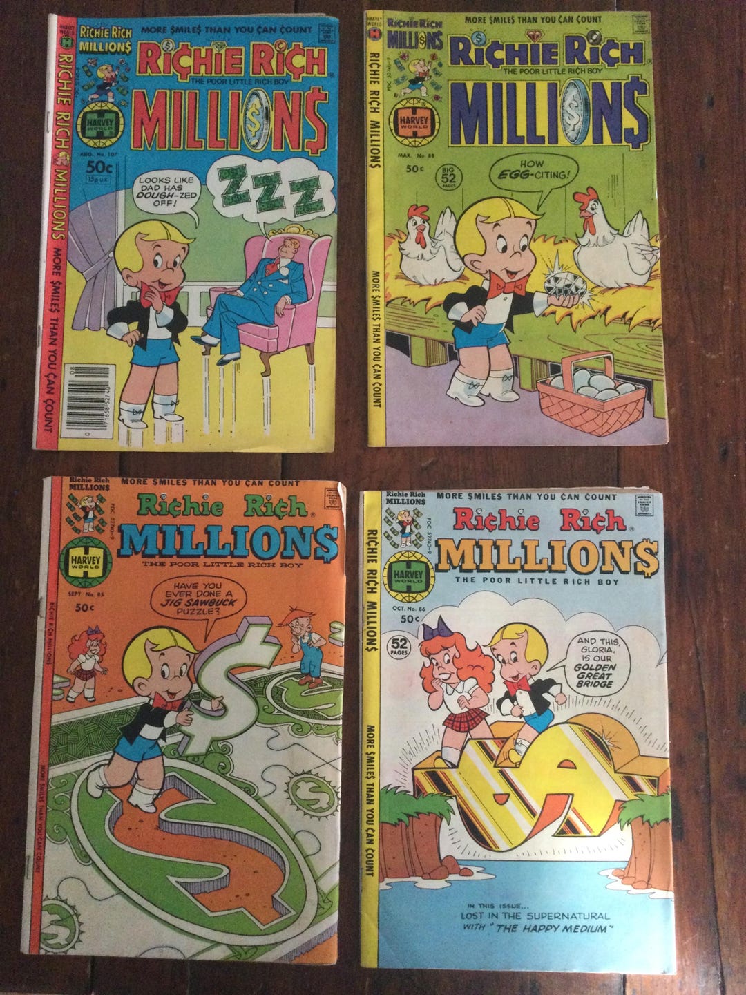 Richie Rich “ Millions “ Lot # 85 - # 86- # 88 - # 107 - Etsy