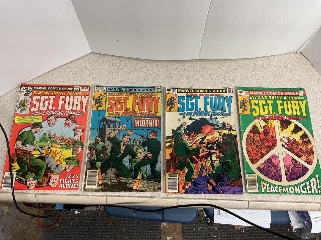 Sgt Fury and His Howling Commandos Marvel Comics Group Book Lot # 149 ...