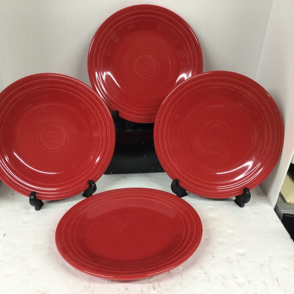 Red Fiestaware Plate - Etsy