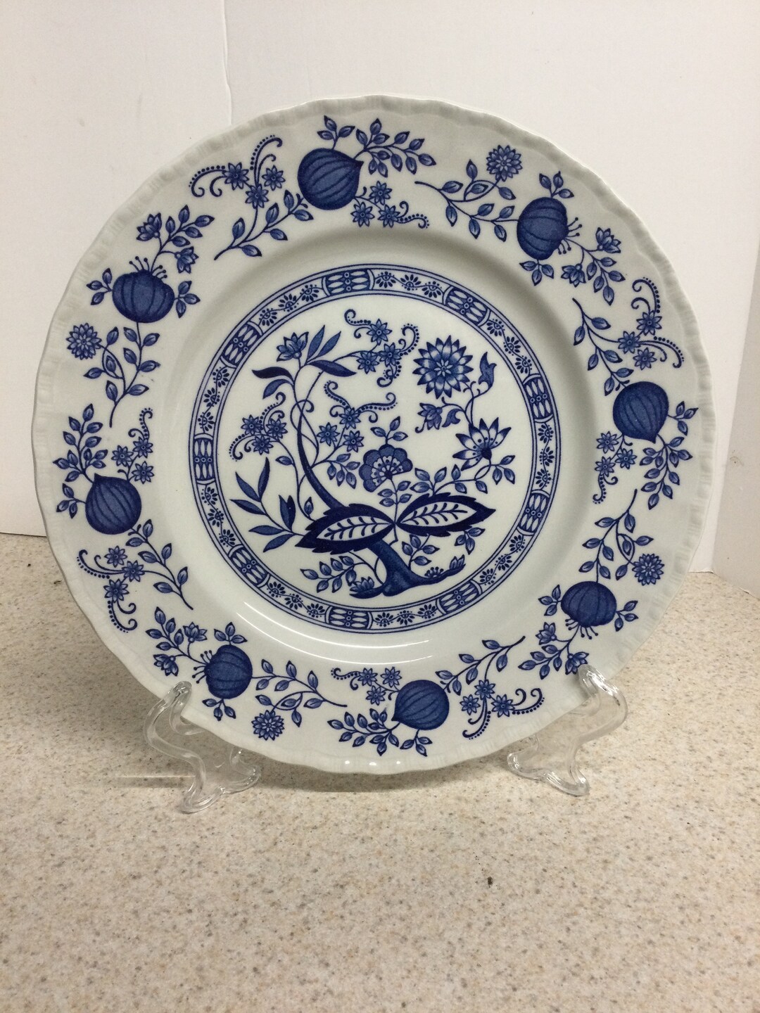 Blue Heritage Blue Onion Dinner Plate 9.75” Made in England - Etsy