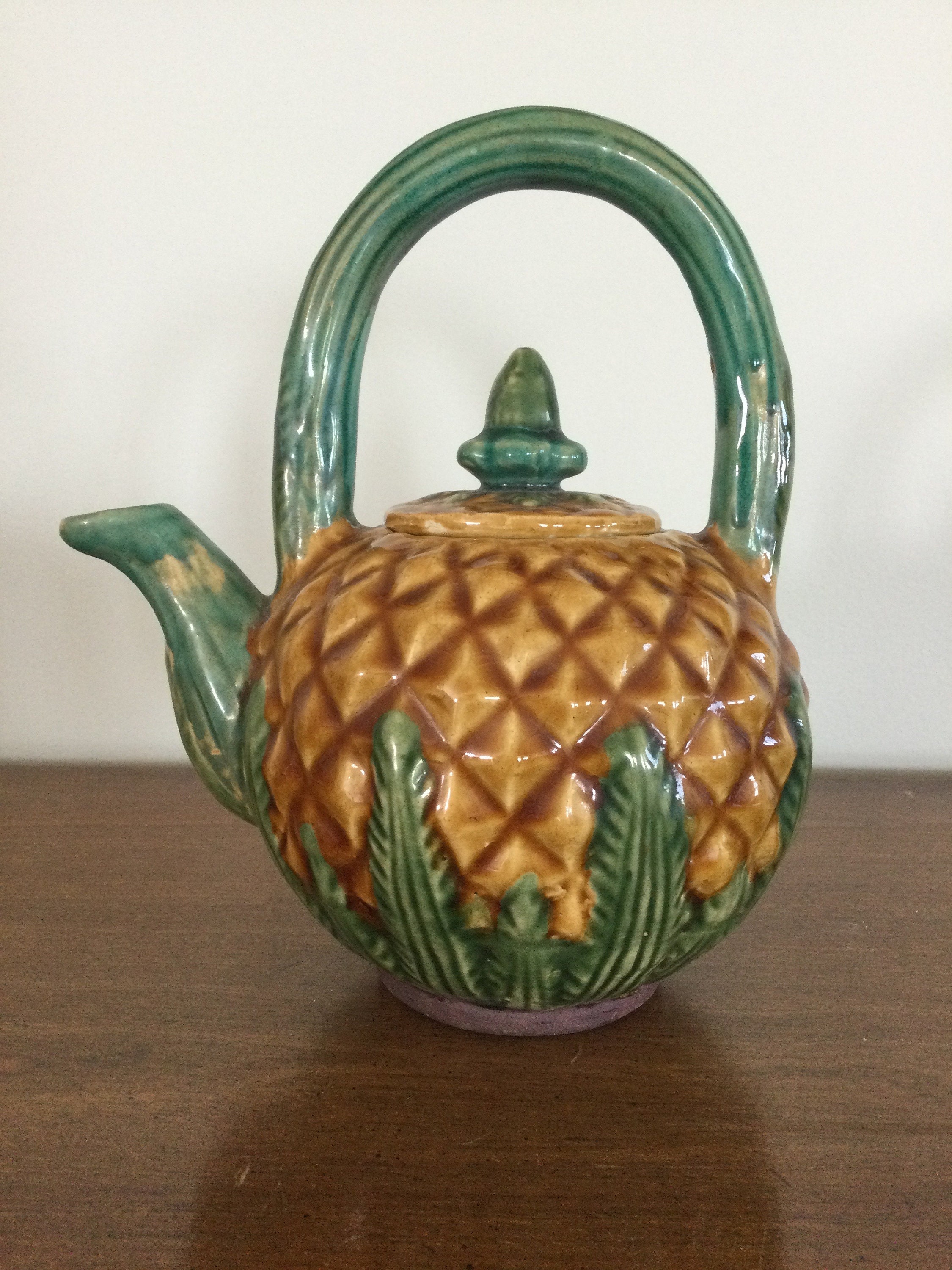Antique George Jones Majolica Pineapple Teapot ( Circa 1800’s ) England ...