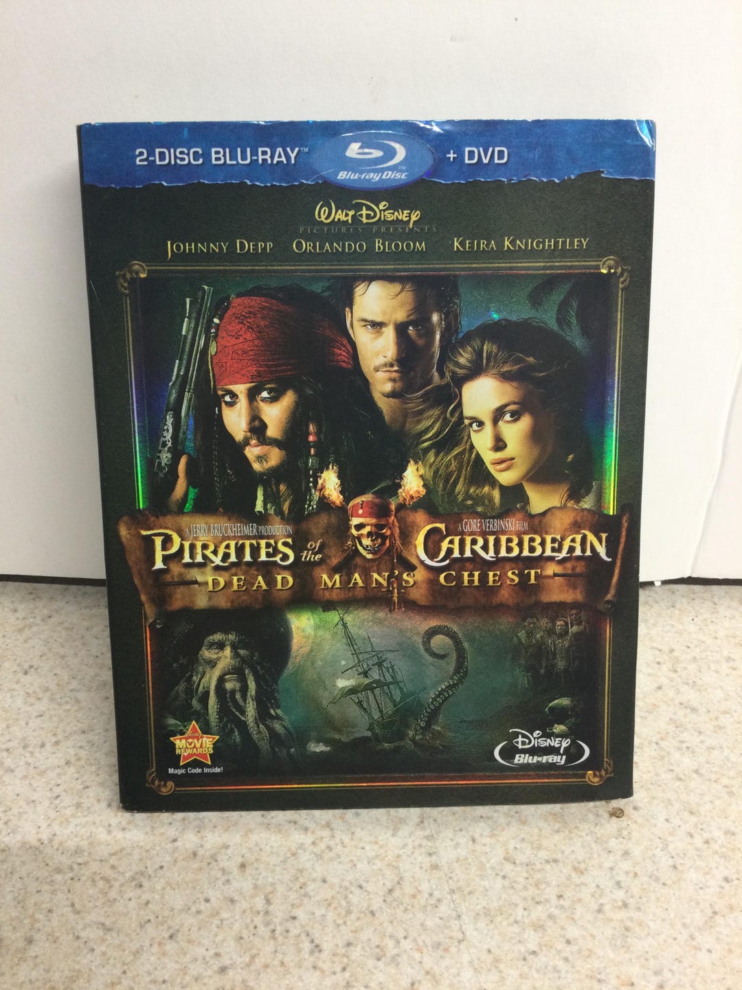 Walt Disney Pirates of the Caribbean 2 Disc Blu Ray and DVD Movie ...