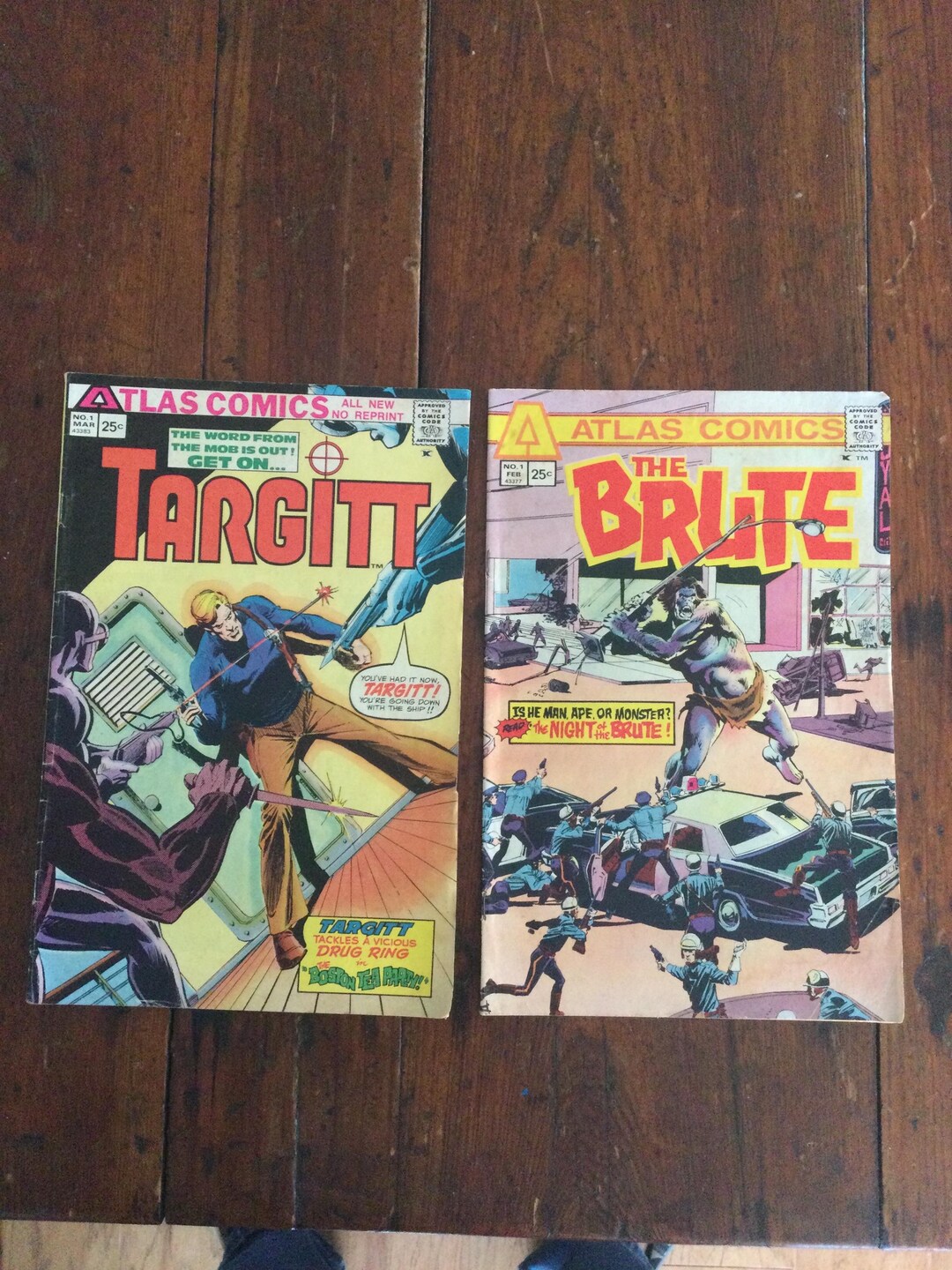 Atlas Comics Lot Issue #1 “ the Brute “ Issue #1 John Targitt - Etsy