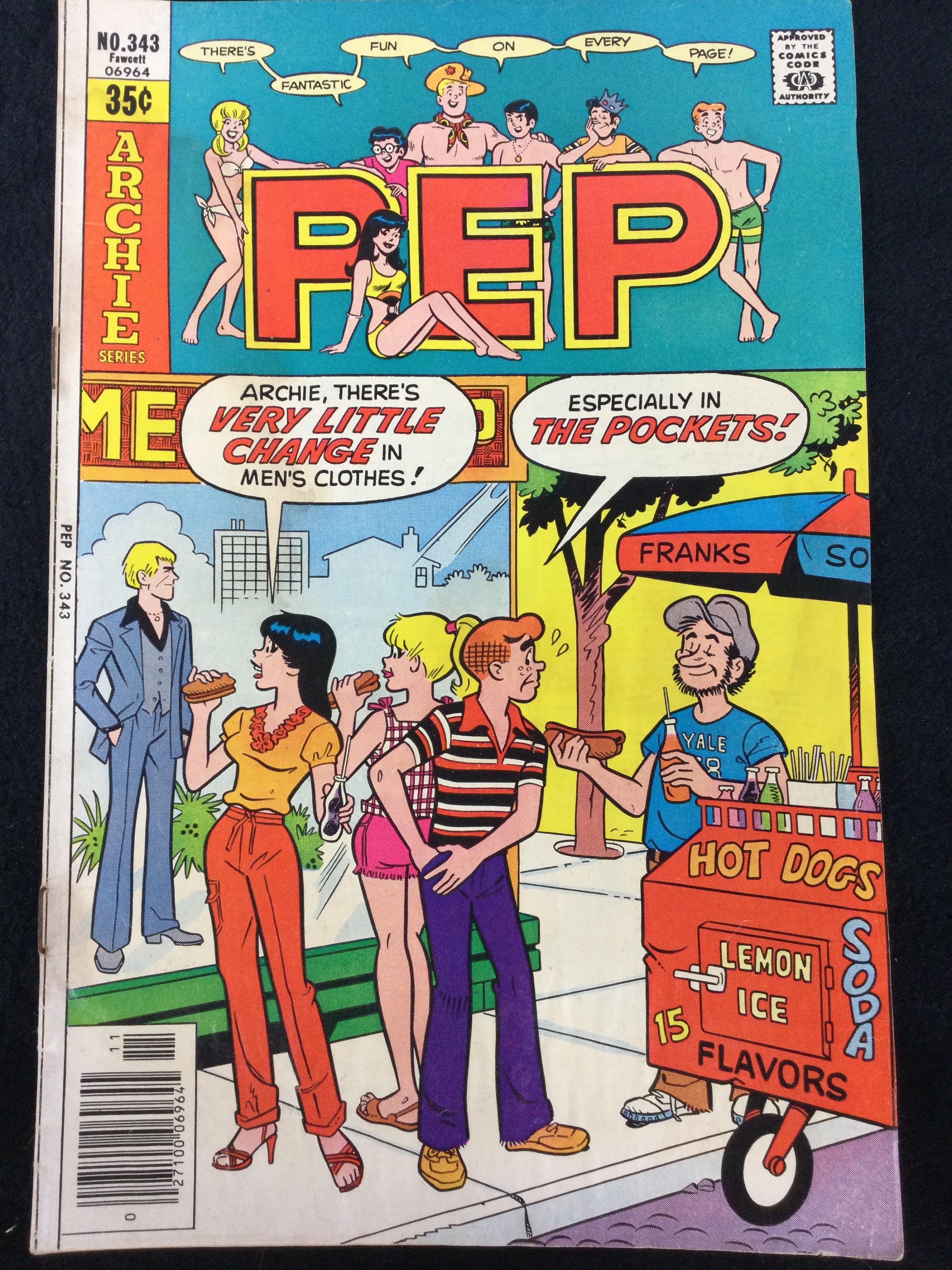 Archie Series PEP Comic Book 343 Jan 1978 - Etsy