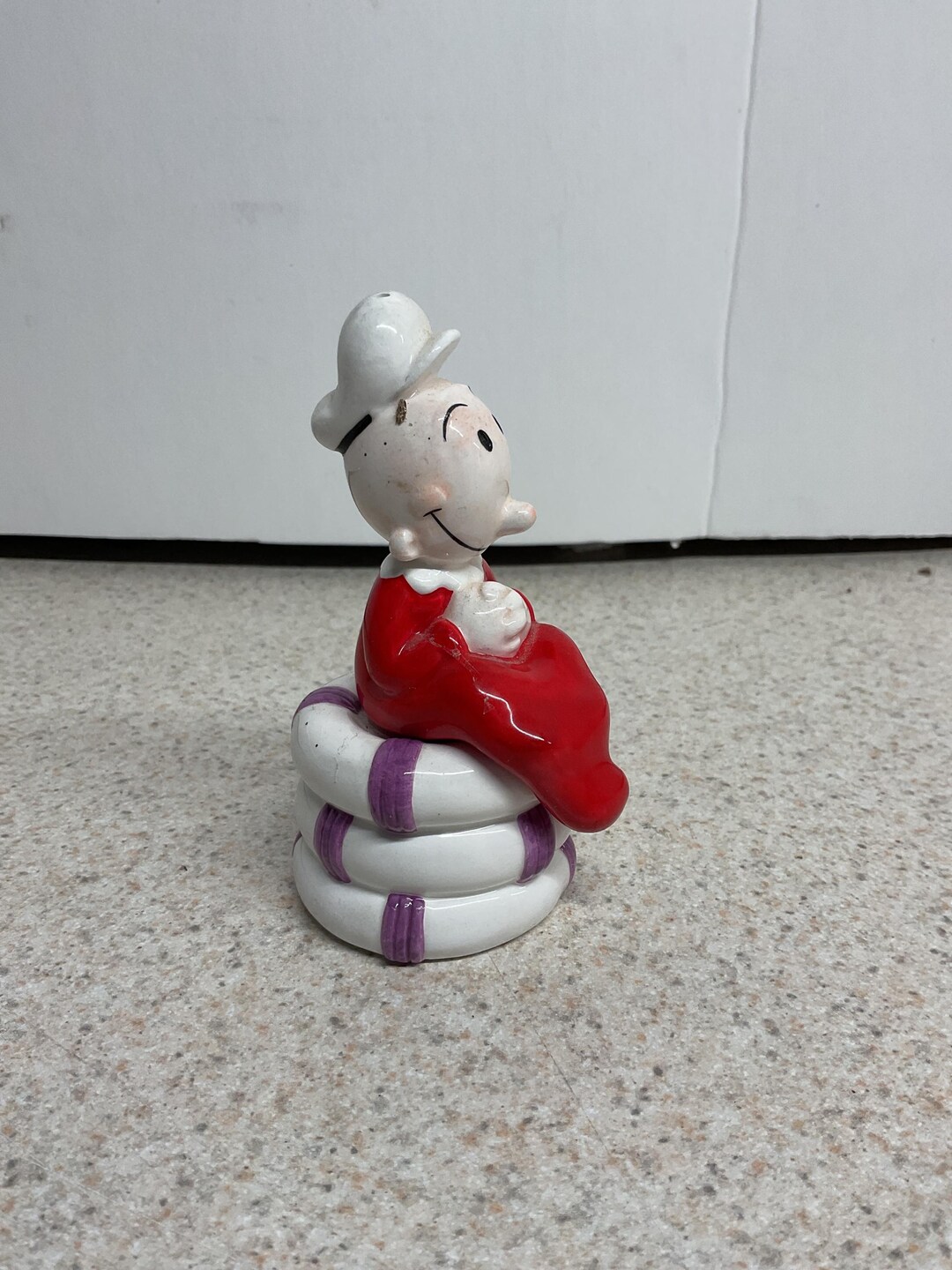 Popeyes Sweetpea Sitting on a Life Preserver Salt & Pepper - Etsy