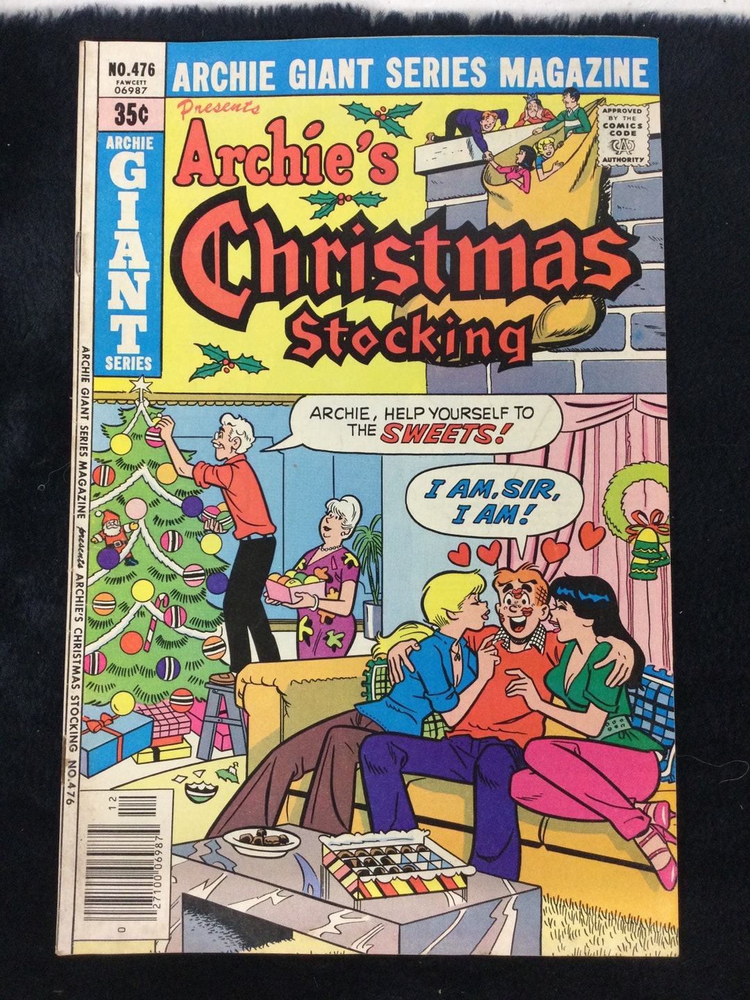 Archie Series Giant Christmas Stocking Comic Book # 476 Dec 1978 - Etsy
