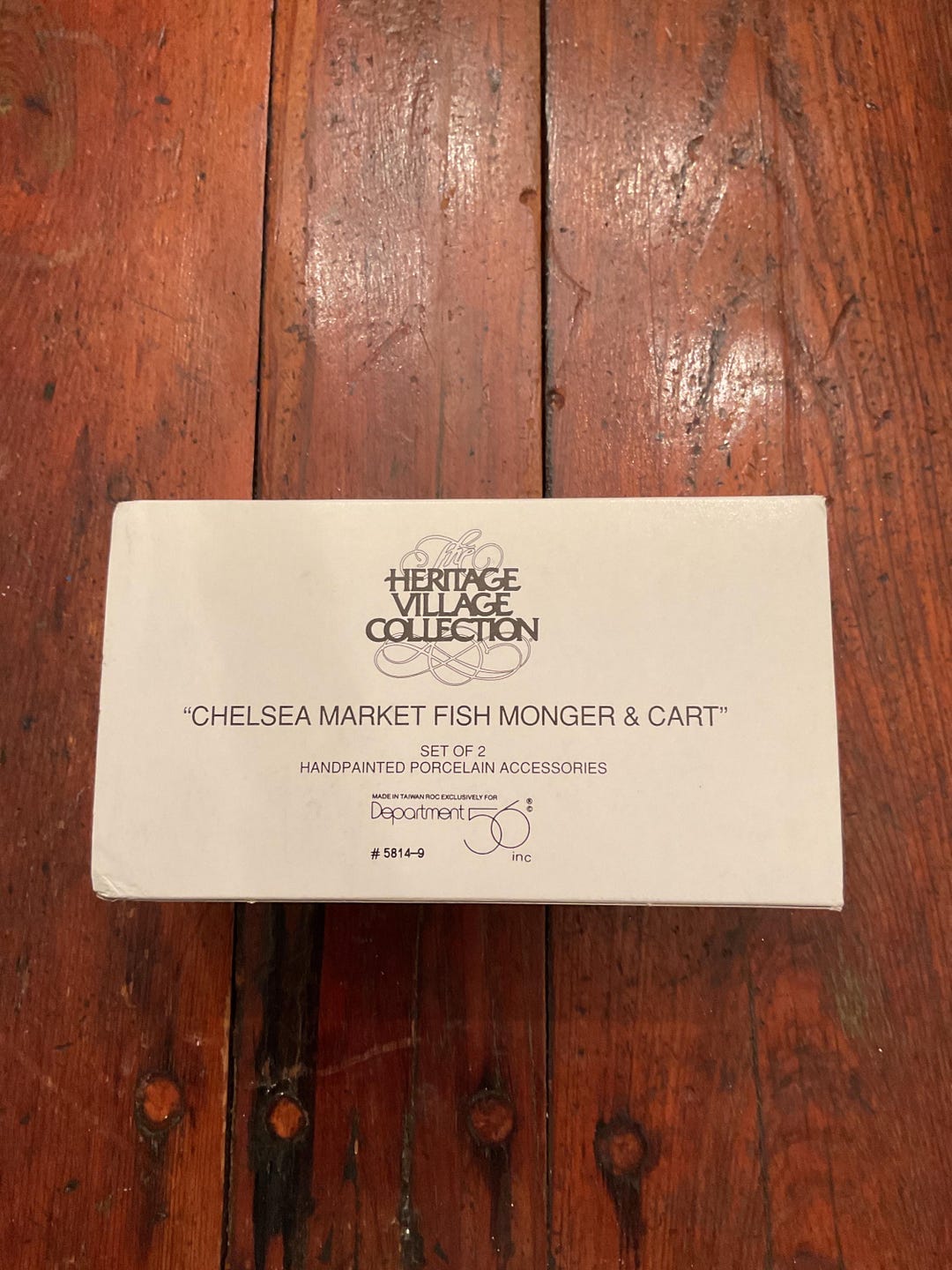 Vintage Dept 56 Heritage Village “ Chelsea Market Fish Monger & Cart ...