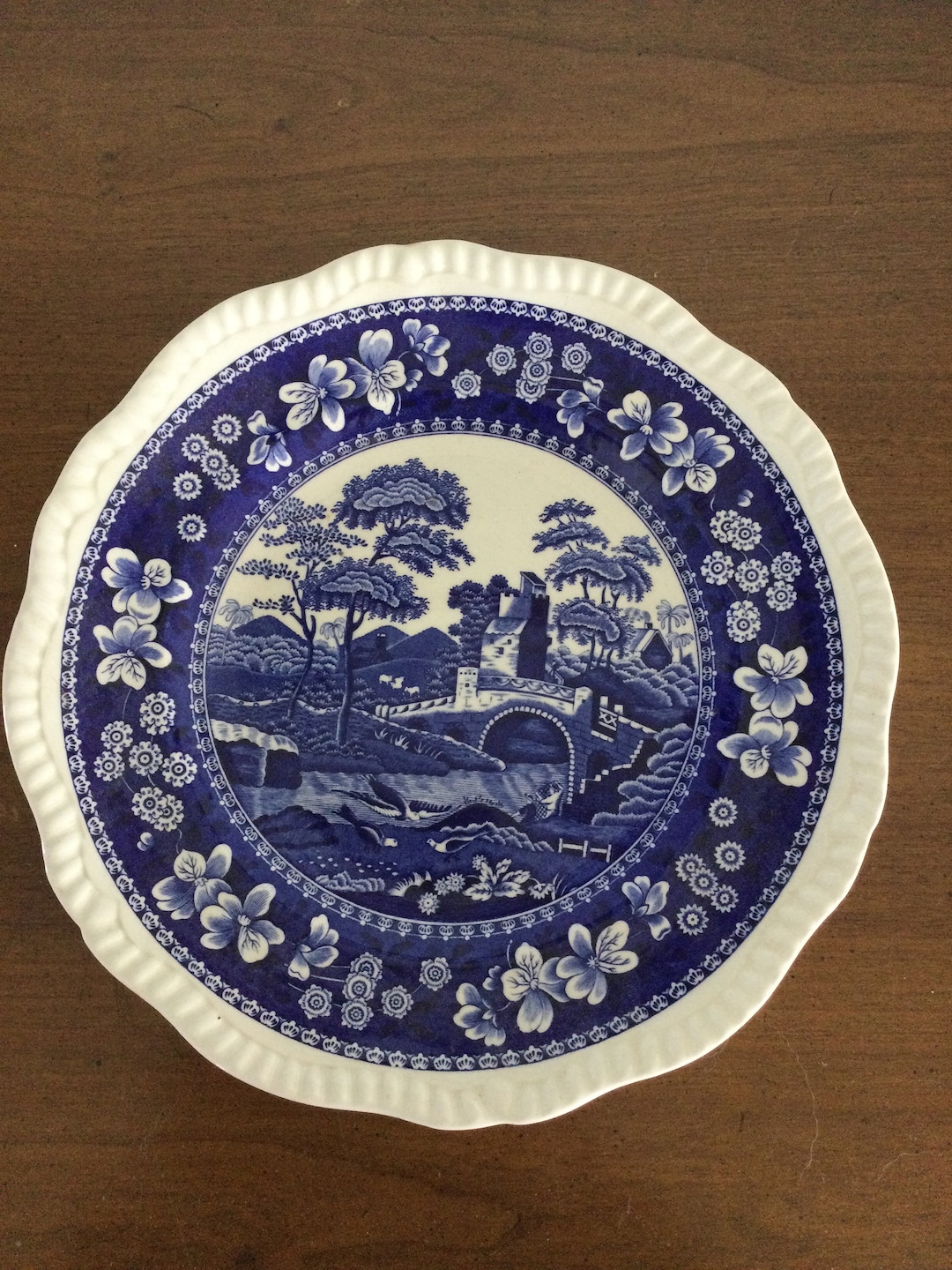 Spode Blue Tower Dinner Plater From a Design C 1814 I 10.5” - Etsy
