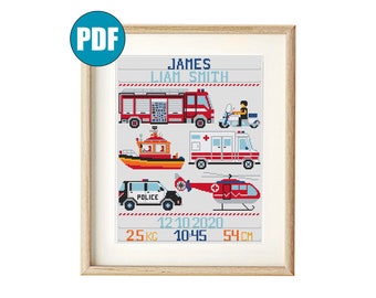 Police Cross Stitch Pattern - Etsy