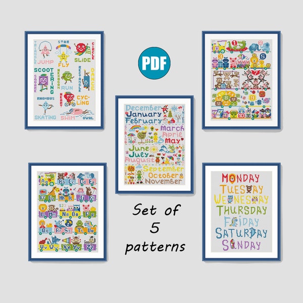 Cross Stitch Train - Etsy