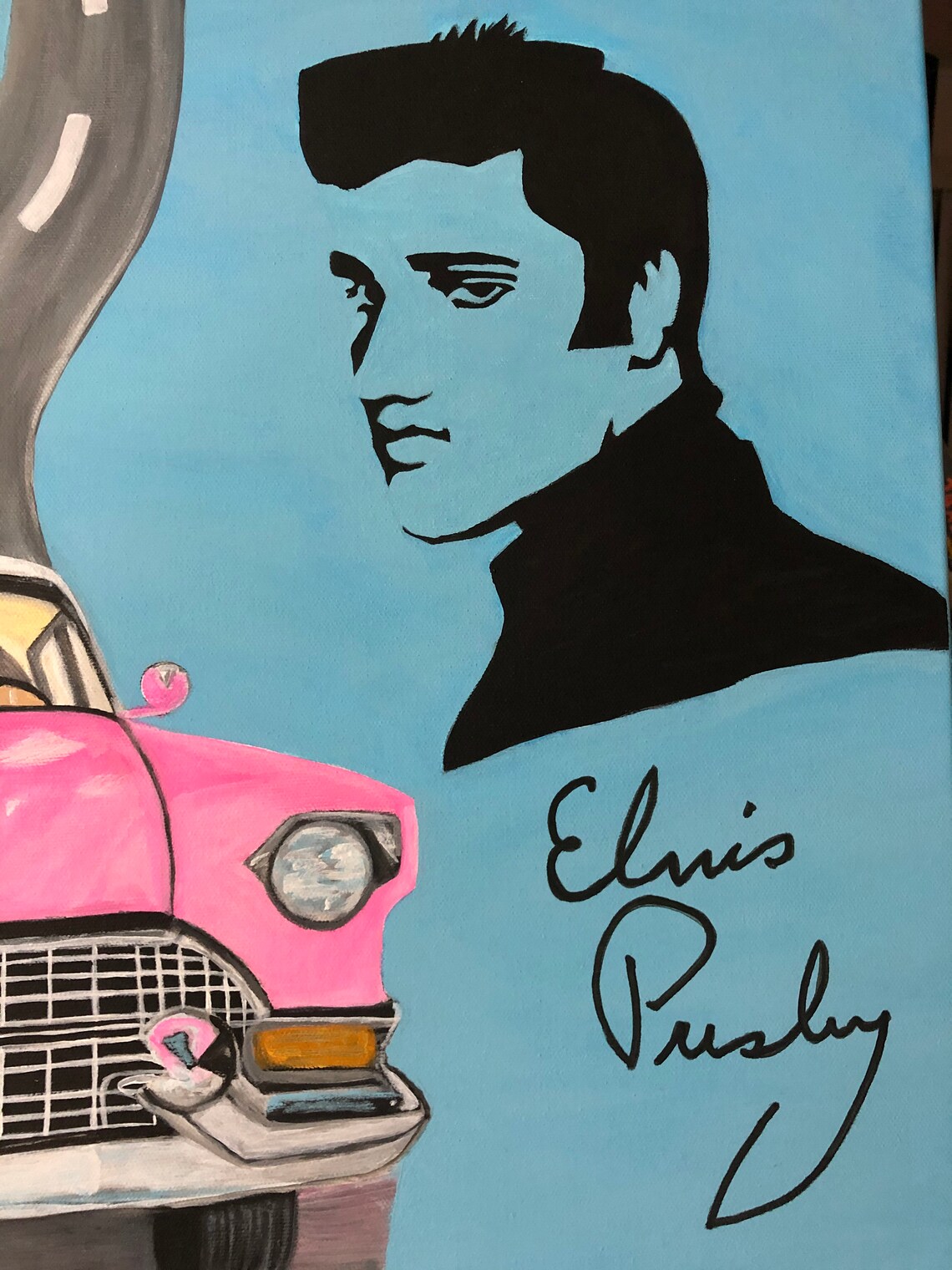 Elvis Presley Pink Cadillac Etsy