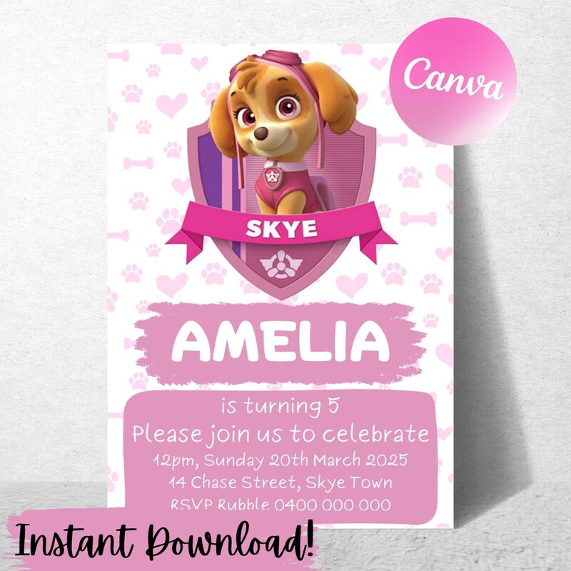 Skye Invitation - Etsy