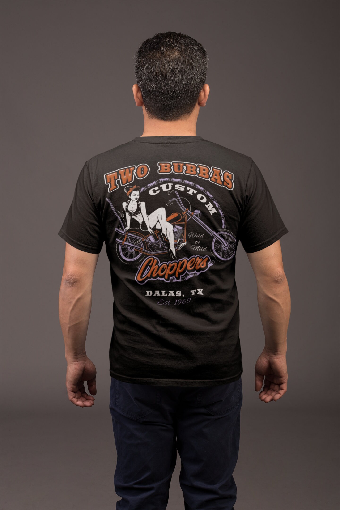 Personalized Biker Shirt - Add Your Own Custom Name Custom Chopper T ...