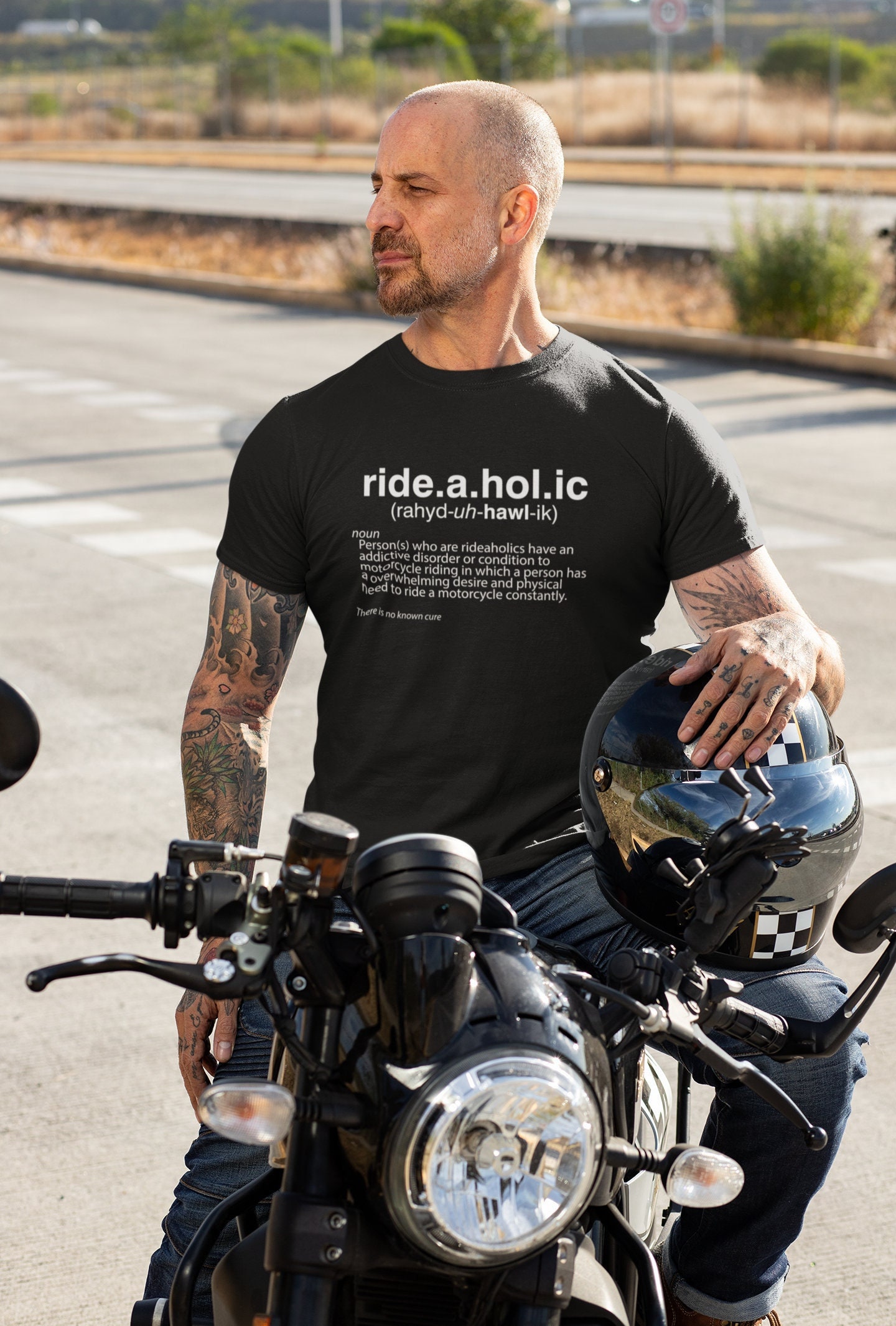 Ride-a-hol-ic Biker Shirt Biker Shirt Funny Motorcycle Shirt T-shirt ...