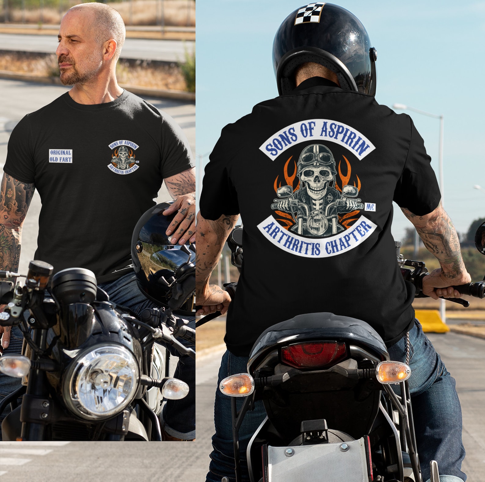 Motorcycle Shirt - Soa - Sons of Aspirin - Funny Biker T Shirt - Etsy