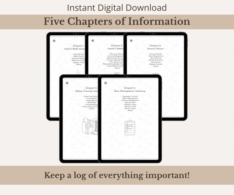 The 2026 Complete Equestrian Planner | Digital & Printable | A4 Digital ...