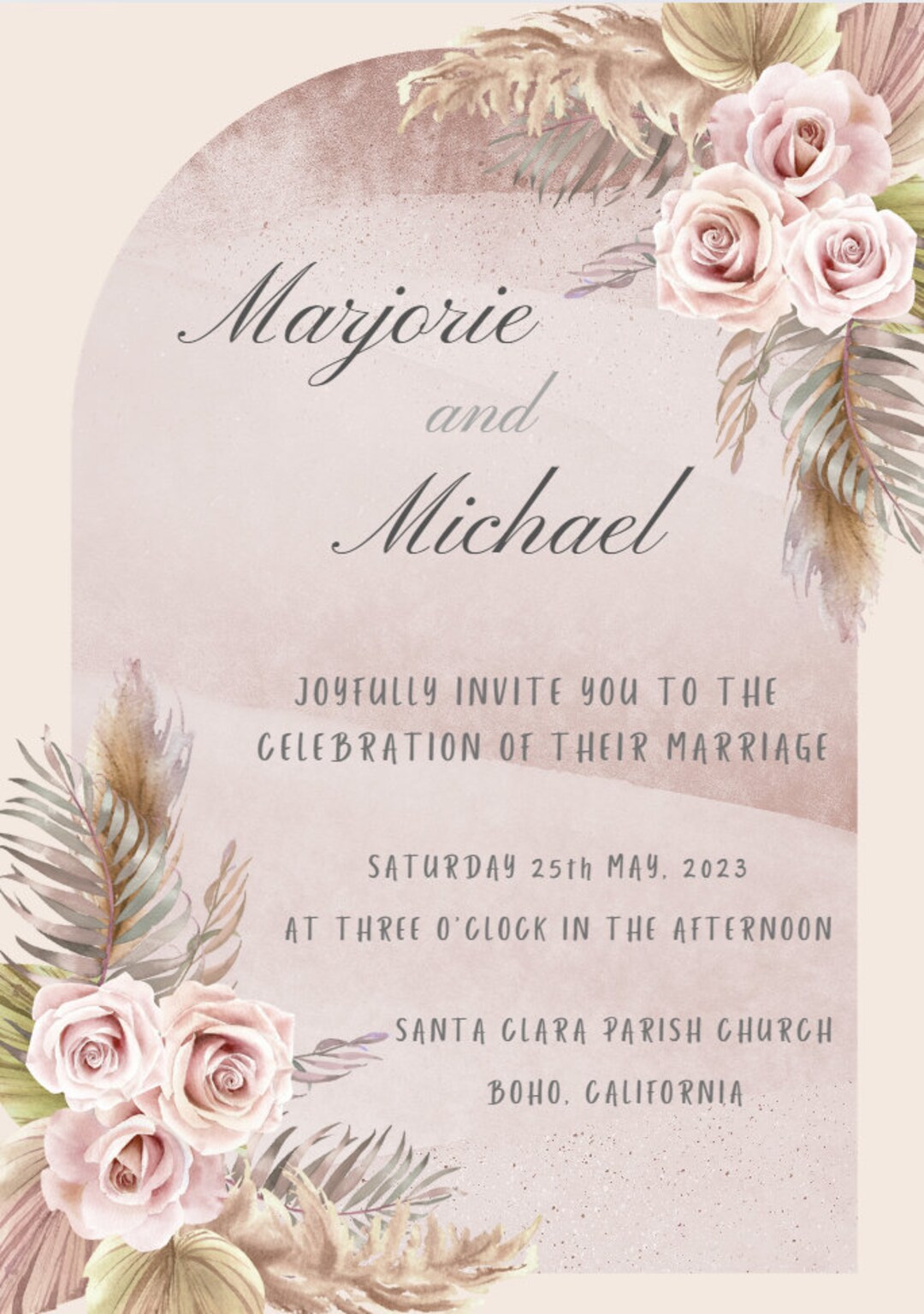 Beautiful 3-piece Wedding Invitation Set - Etsy