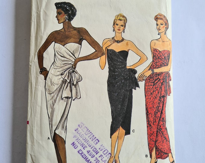 9285 Vogue Patterns Womens Dresses, Straight Dress Mid-calf or Evening ...