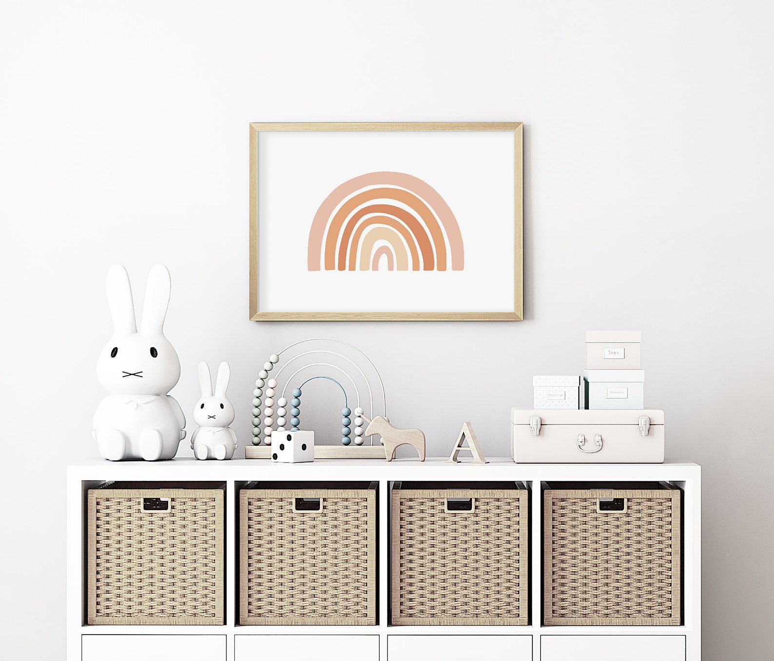 Rainbow Nursery Print Nursery Decor Nursery Wall Art - Etsy