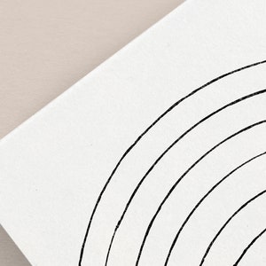 Arch Abstract Line Drawing Art Printable, Geometric Black and White ...