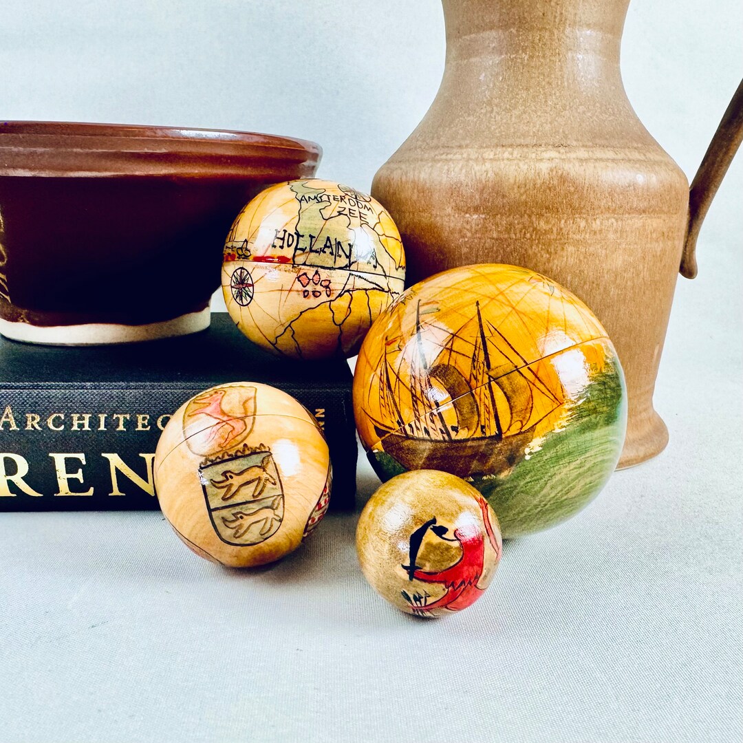 Rare Vintage Dutch Nesting Balls Models Columbus-inspired Set of 4 ...