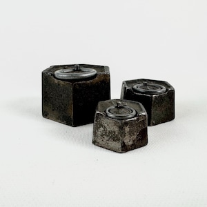 Vintage Cast Iron Weights Set – Industrial Home Decor, Rustic ...