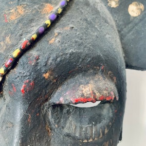 Exquisite African Hand-carved Mask With Unique Beaded Design – A Symbol ...