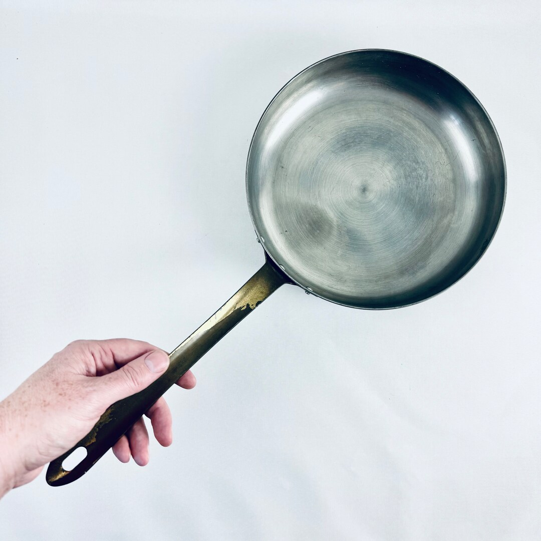 Vintage Tagus Copper Frying Pan With Brass Handle | Made in Portugal ...