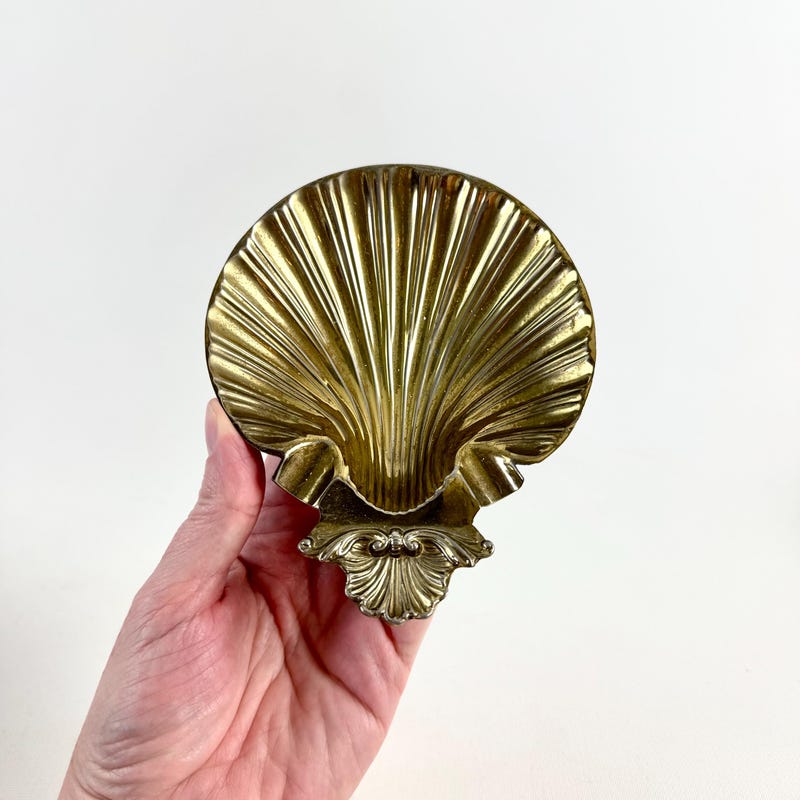 Brass Shell Dish - Etsy