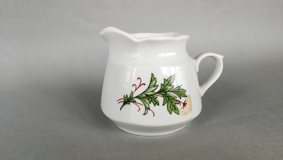 Small Cream Pitcher, Ceramic Creamer, Milk Jug, Cream Jug, Retro ...