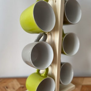 Minimalist Simple Mug Tree Made From Handmade From Reclaimed Wood - Etsy UK
