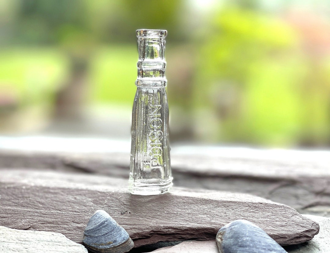 Tiny Vintage POISON Bottle, Rare Vial Bottle, Antique Bottles, Rare ...