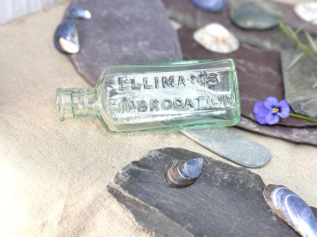 Antique Bottles, RARE EMBROCATION Bottle, Vintage Bottles, Pharmacy ...