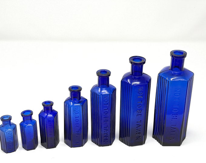 Antique BDH Hobnail Cobalt Lysol Bottle 3.5 Poison Bottle, Curved Back ...