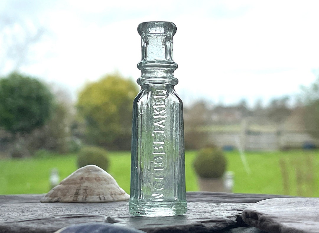 Tiny Vintage Poison Bottle , Antique Bottle, Rare NOT to BE TAKEN ...