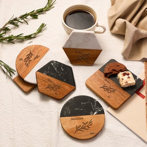 Personalised Couples Coaster Set, Couple/gay Couple Custom Coaster ...