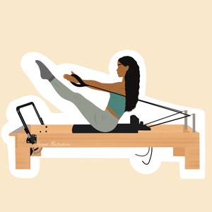 Pilates Sticker, Pilates, Sticker, Reformer Pilates, Pilates Lover ...