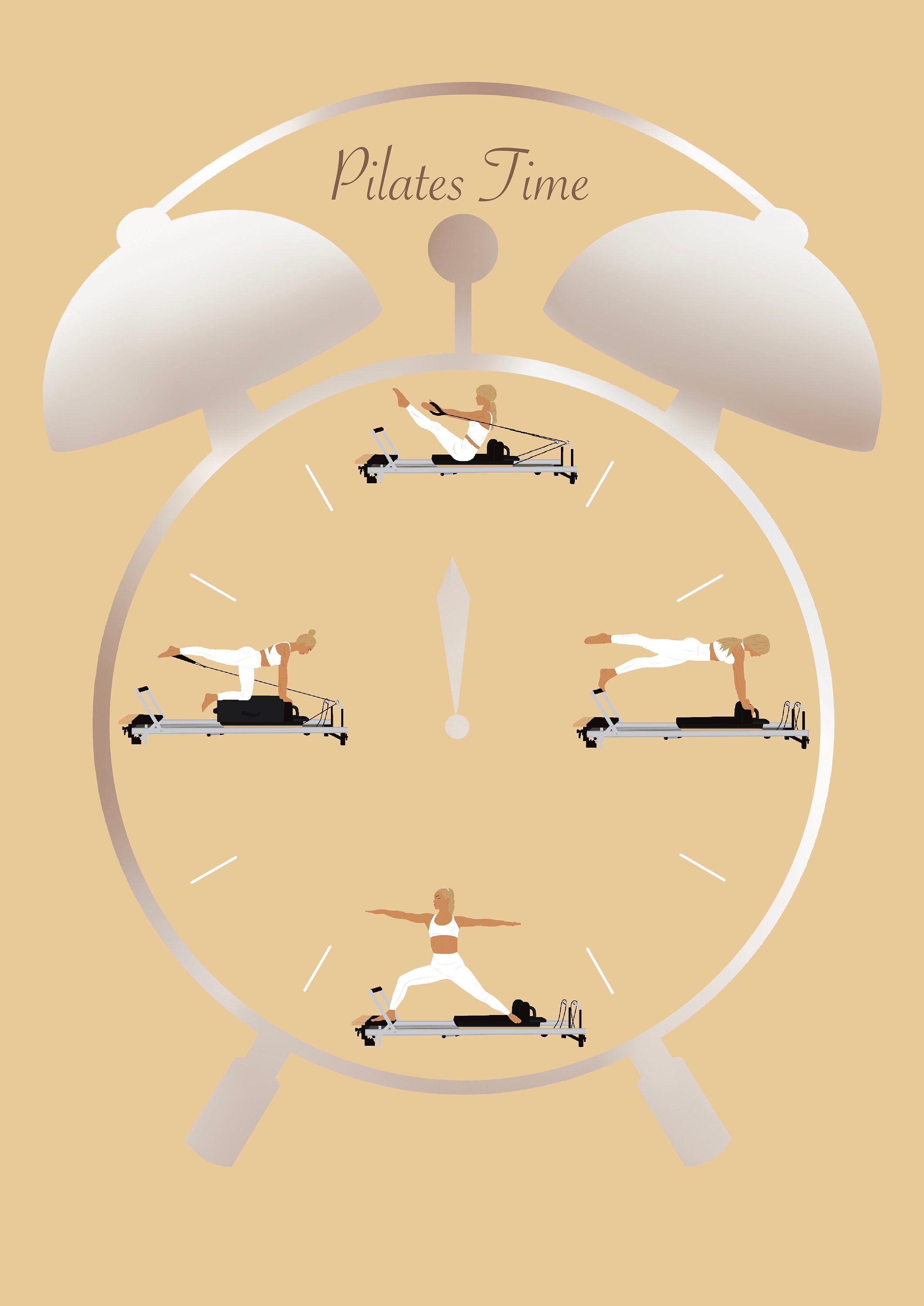 What Time is It Barre Pose, Personalisation Print, Barre Girl. Barre ...