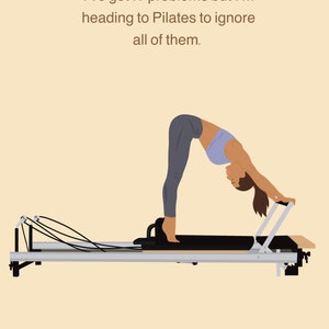 Pilates Problems, Funny, Stability Card, Reformer Pose, Birthday Card ...