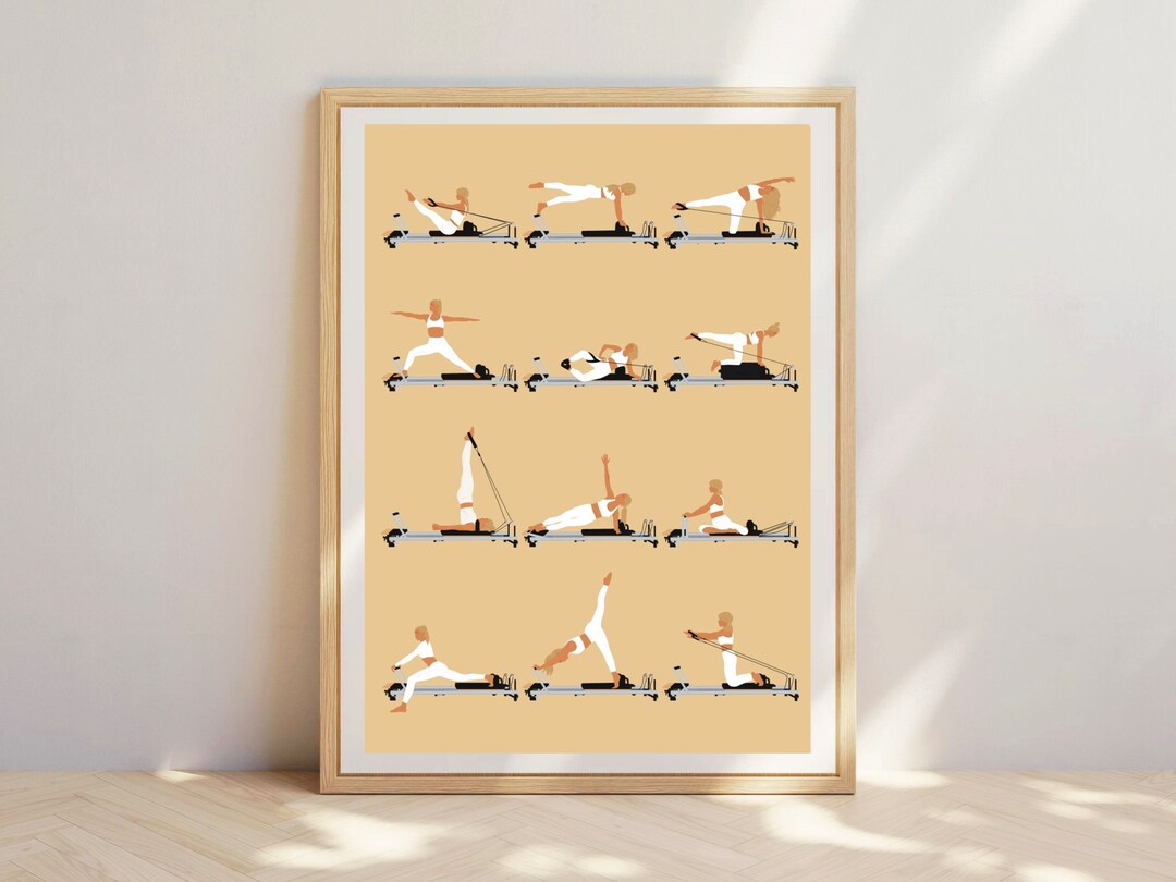 Pilates Chart, Pilates Exercises, Pilates Table, Pilates Print, Pilates ...