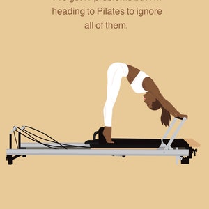 Pilates Problems, Funny, Stability Card, Reformer Pose, Birthday Card ...