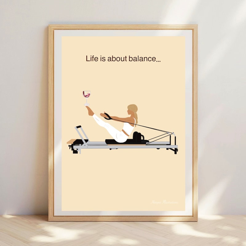 Wall Pilates Poster - Etsy