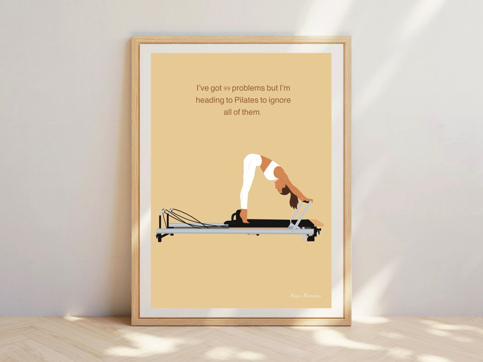 Pilates Problems, Funny, Stability Card, Reformer Pose, Birthday Card ...