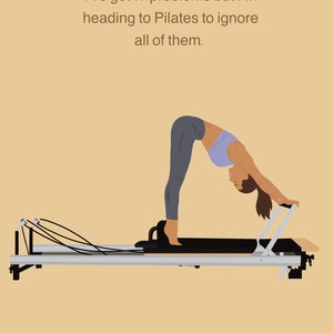 Pilates Problems, Funny, Stability Card, Reformer Pose, Birthday Card ...