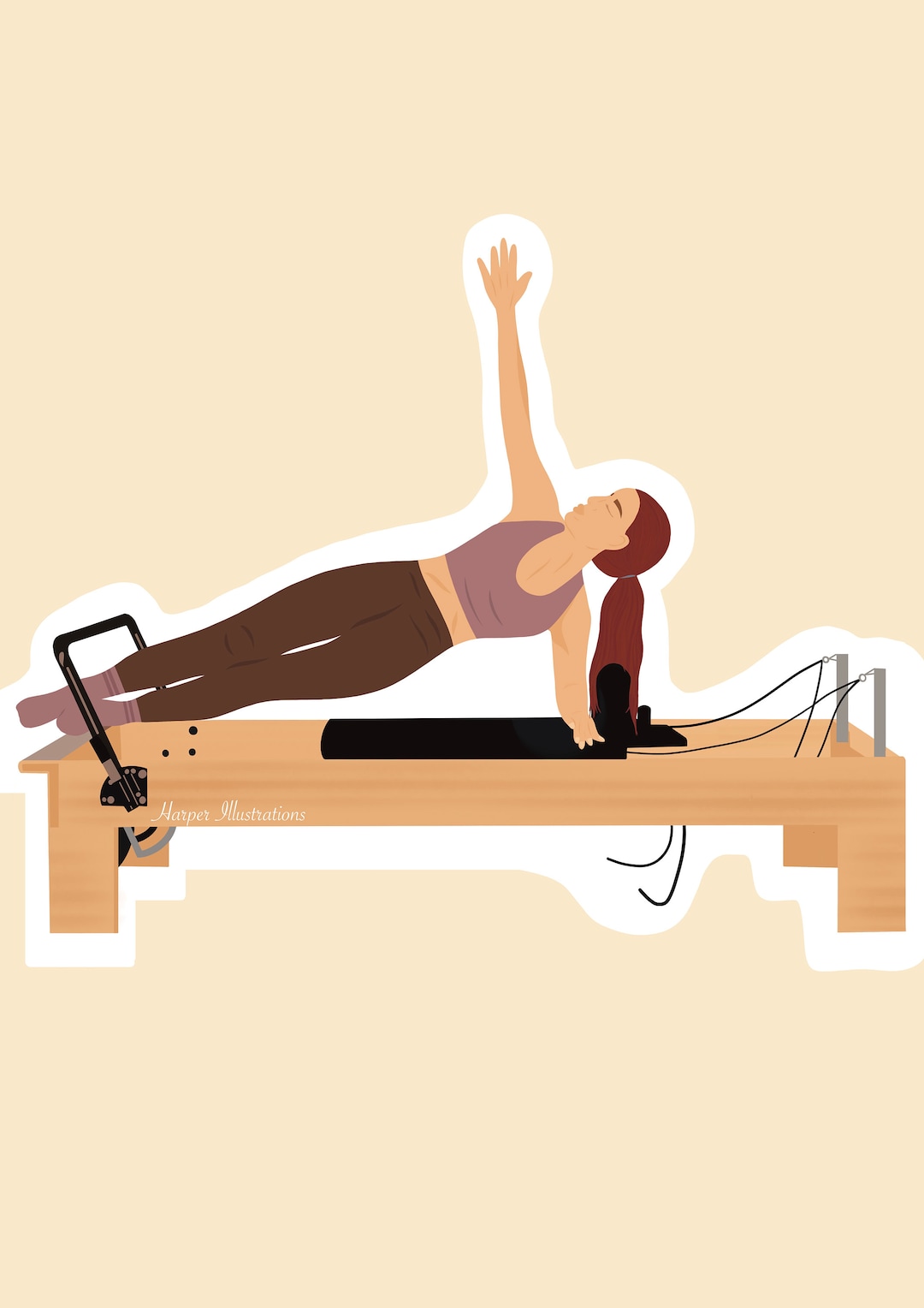 Pilates Sticker, Pilates, Sticker, Reformer Pilates, Pilates Lover ...