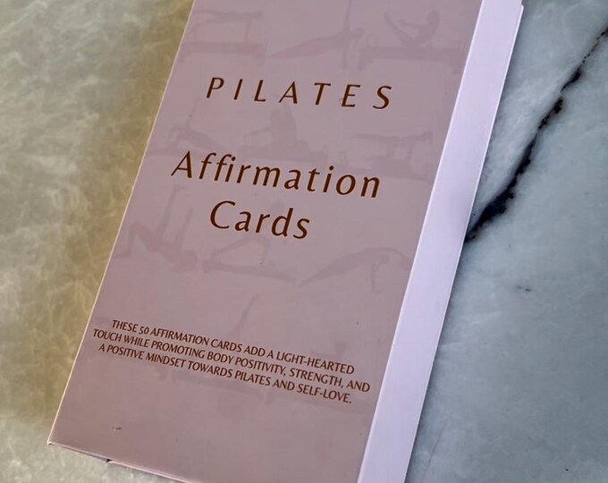 Pilates Affirmation Cards, Unique Affirmations, Pilates Lovers, Pilates ...